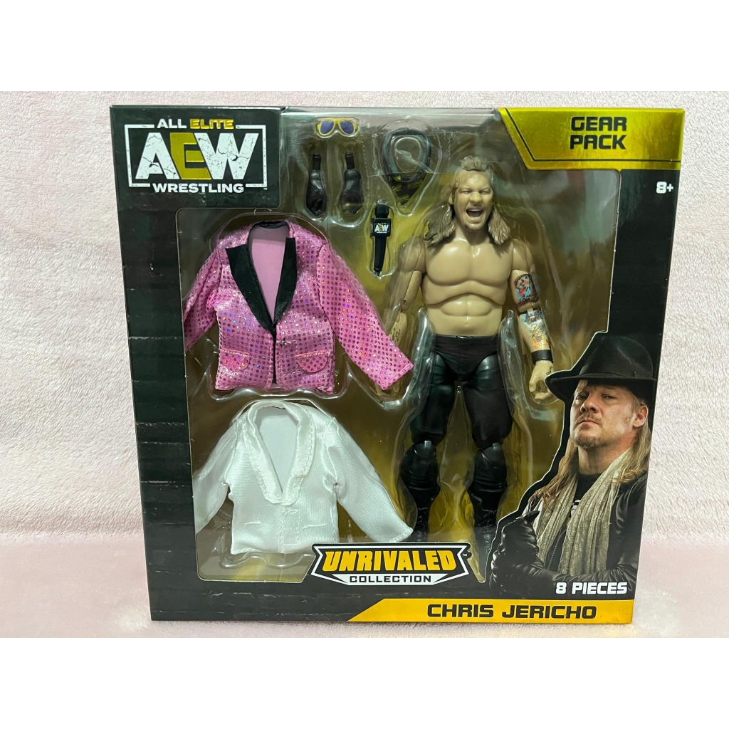 All Elite Wrestling Unrivaled Collection Chris Jericho Gear Pack - 6.5-Inch AEW Action Figure ...