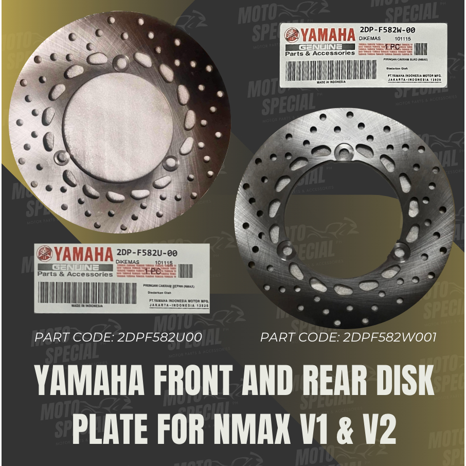 Yamaha Front and Rear Disk Plate for Nmax V1 & Nmax V2 | Shopee Philippines