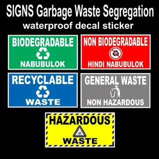 Shop trash can label for Sale on Shopee Philippines