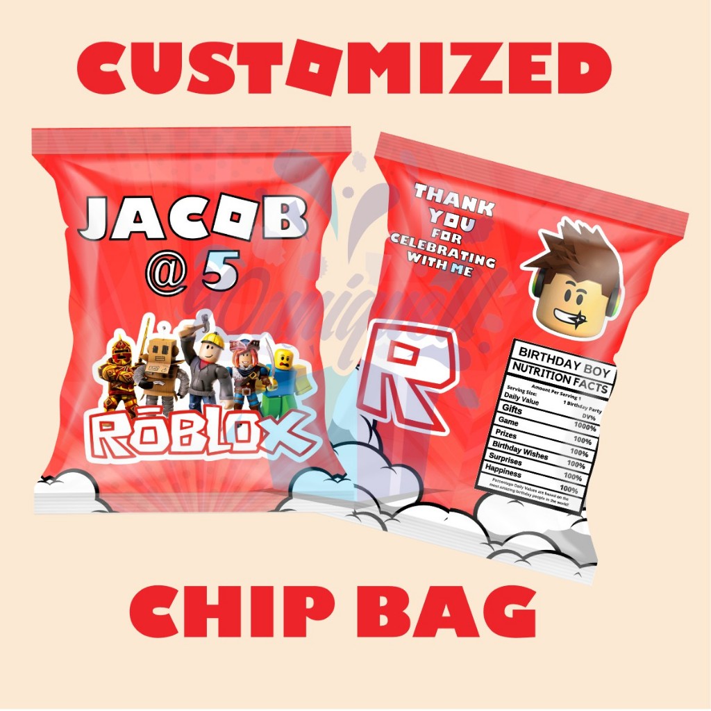 Roblox Customized Chip Bag | Shopee Philippines