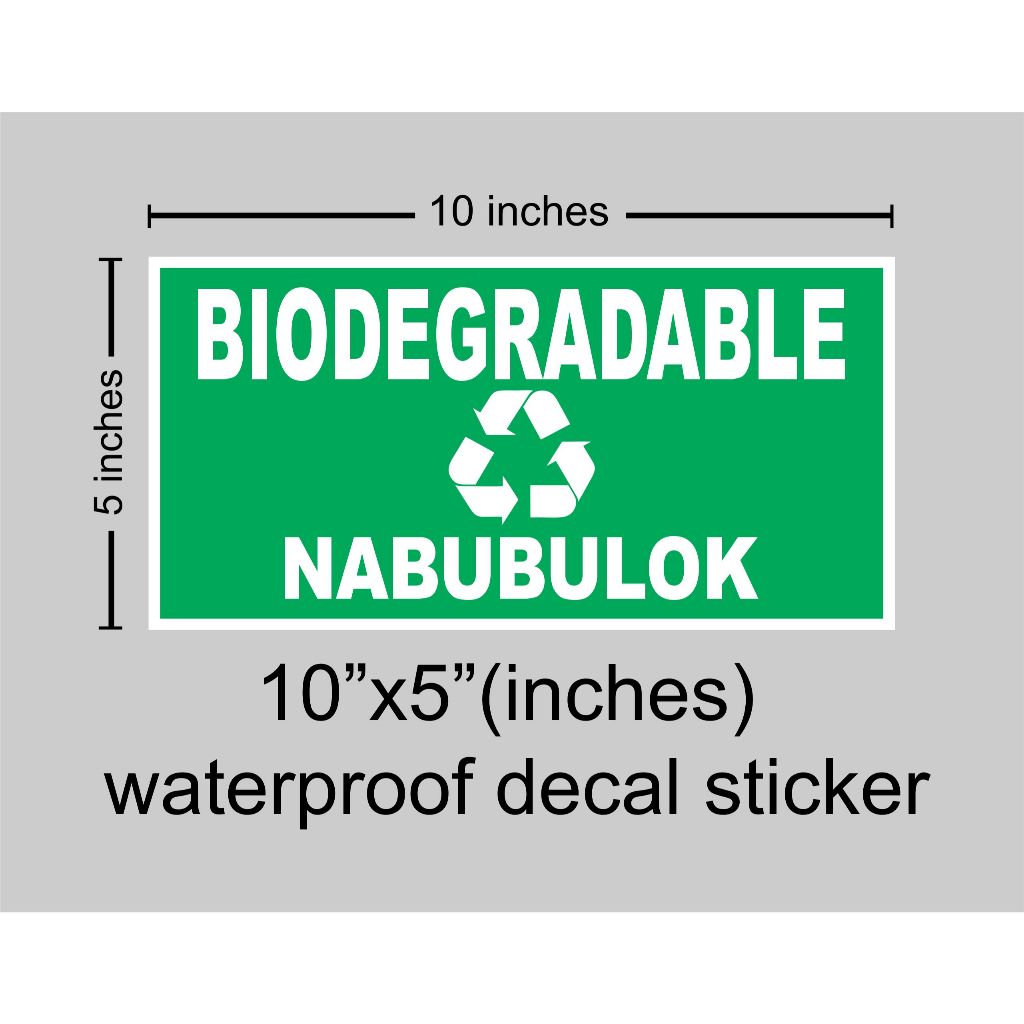 WASTE MANAGEMENT SIGNAGE STICKER SIGN FOR YOUR TRASH BIN. BIO,NON BIO ...