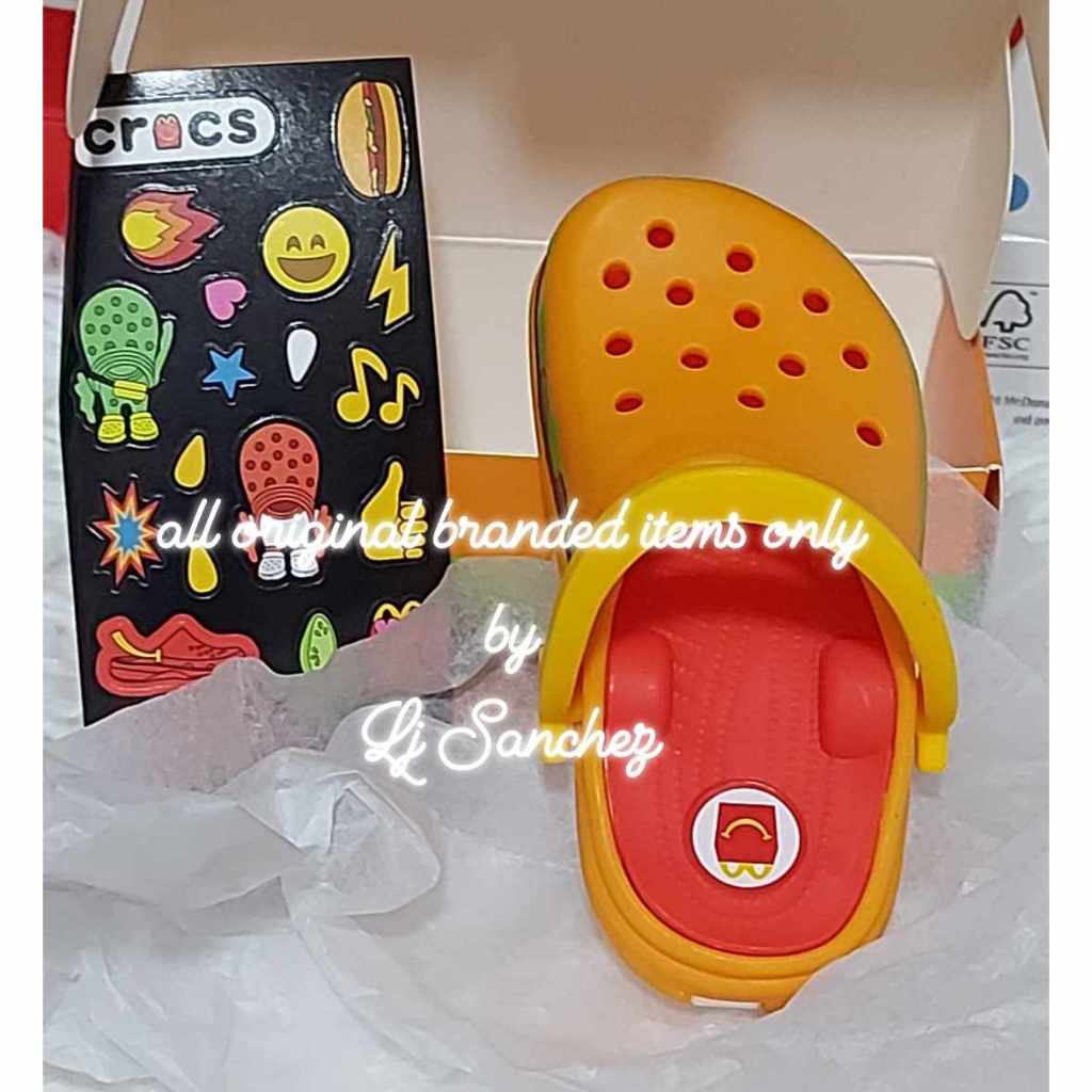 2025_ishna_2020 McDonald's Crocs #3. Burger Crocs Toy | Shopee Philippines