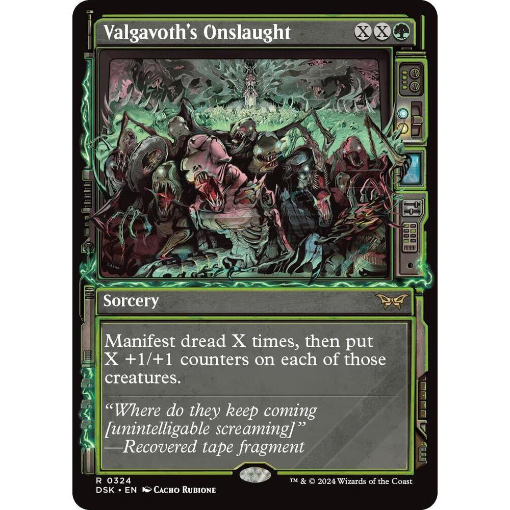 Magic the Gathering - Valgavoth's Onslaught - MTG Green - DSK - NM ...