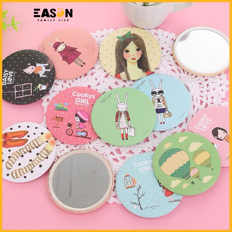 EasonShop COD 1Pcs Cute Little Rabbit Cartoon Portable Circular Small ...