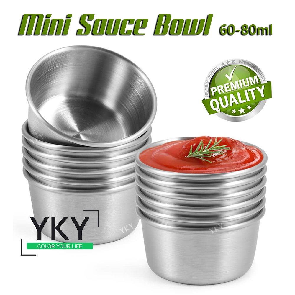 Sauce Dipping Bowl Mini Sauce Cups 304 Stainless Steel Sauce Dish ...