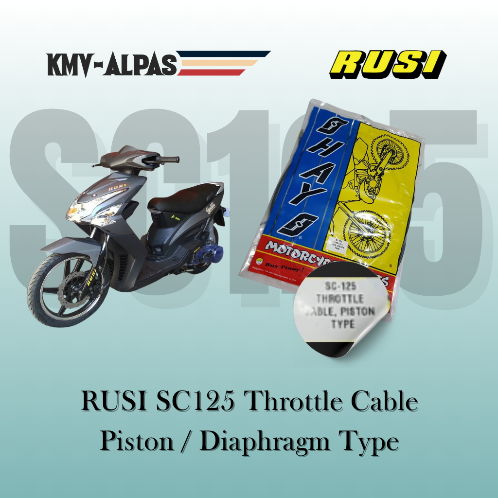 RUSI SC125 Throttle Cable (Piston / D.Type) | Shopee Philippines