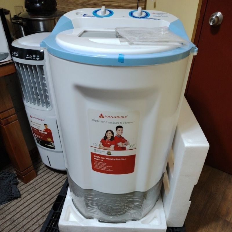 9kg. Heavy Duty Hanabishi Single Tub Washing Machine HWM-190 | Shopee ...