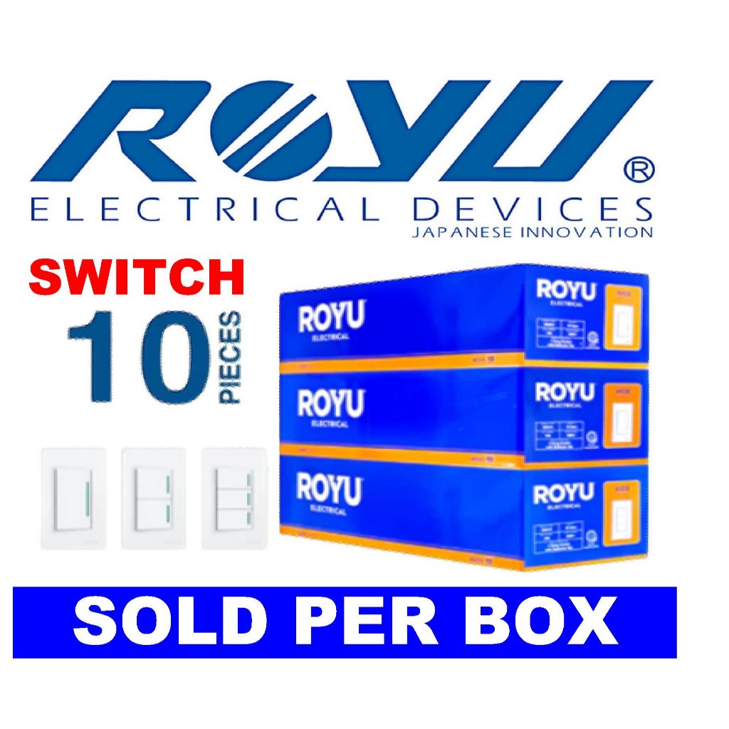 ROYU WIDE SERIES SWITCH WITH REFLECTOR (SOLD PER BOX) | Shopee Philippines
