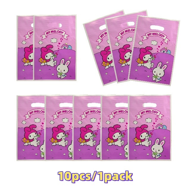 10Pcs/Pack Melody Loot Bag Plastic Bag Gift Bag For Birthday Party ...