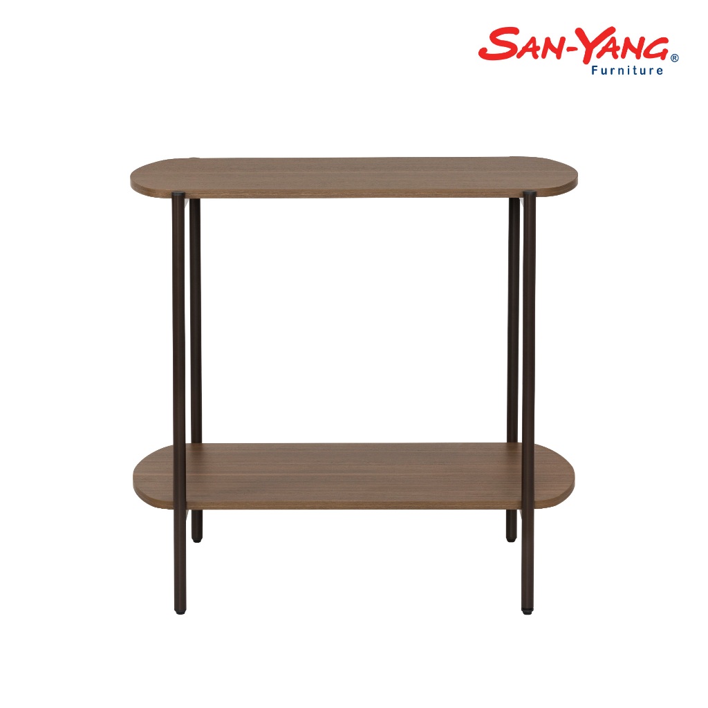 Console Table Walnut and Coffee 210052 | Shopee Philippines
