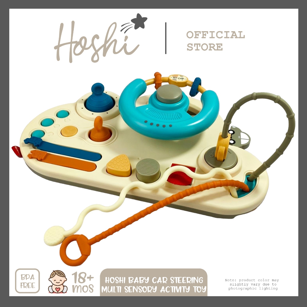 Hoshi Baby Car Steering Wheel Multi Sensory and Activity Toy, Sensory ...