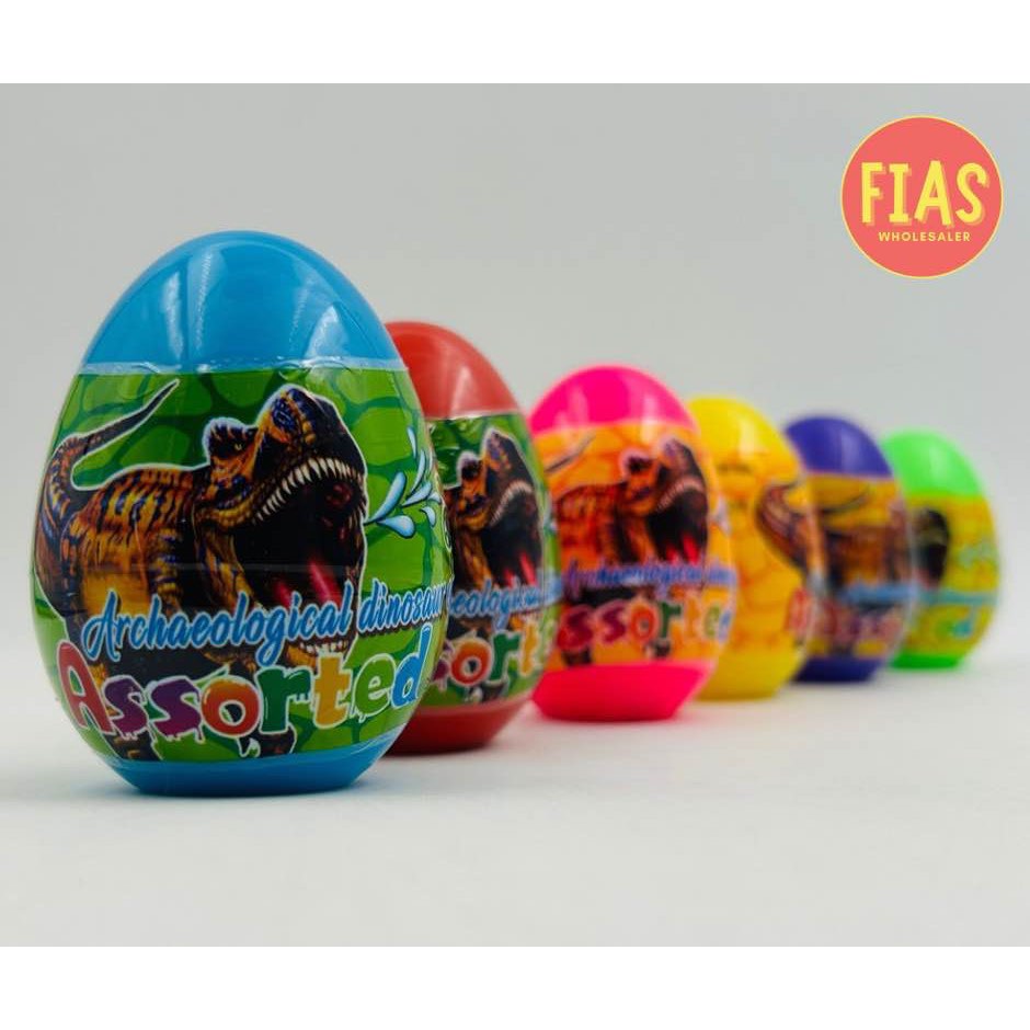 20 pcs Assorted Dinosaur Surprise Egg Toy with Candies Lootbag Treats ...