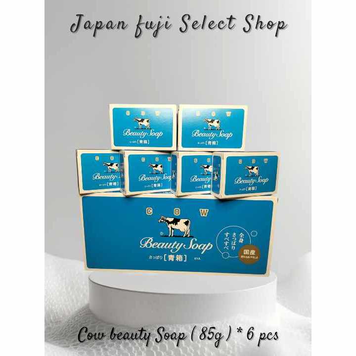 Japan cow beauty soap 1box blue ( 85 g ) x 6, (130g) x 3, 85g * 10 ...