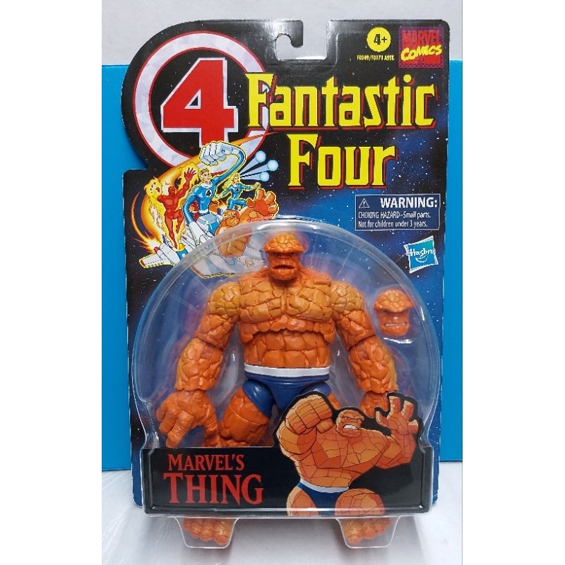 Marvel Legends Series Retro Fantastic Four: Thing 6-Inch Action Figure ...