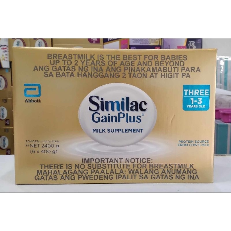 Similac GainPlus 2.4kg (1-3yrs) | Shopee Philippines