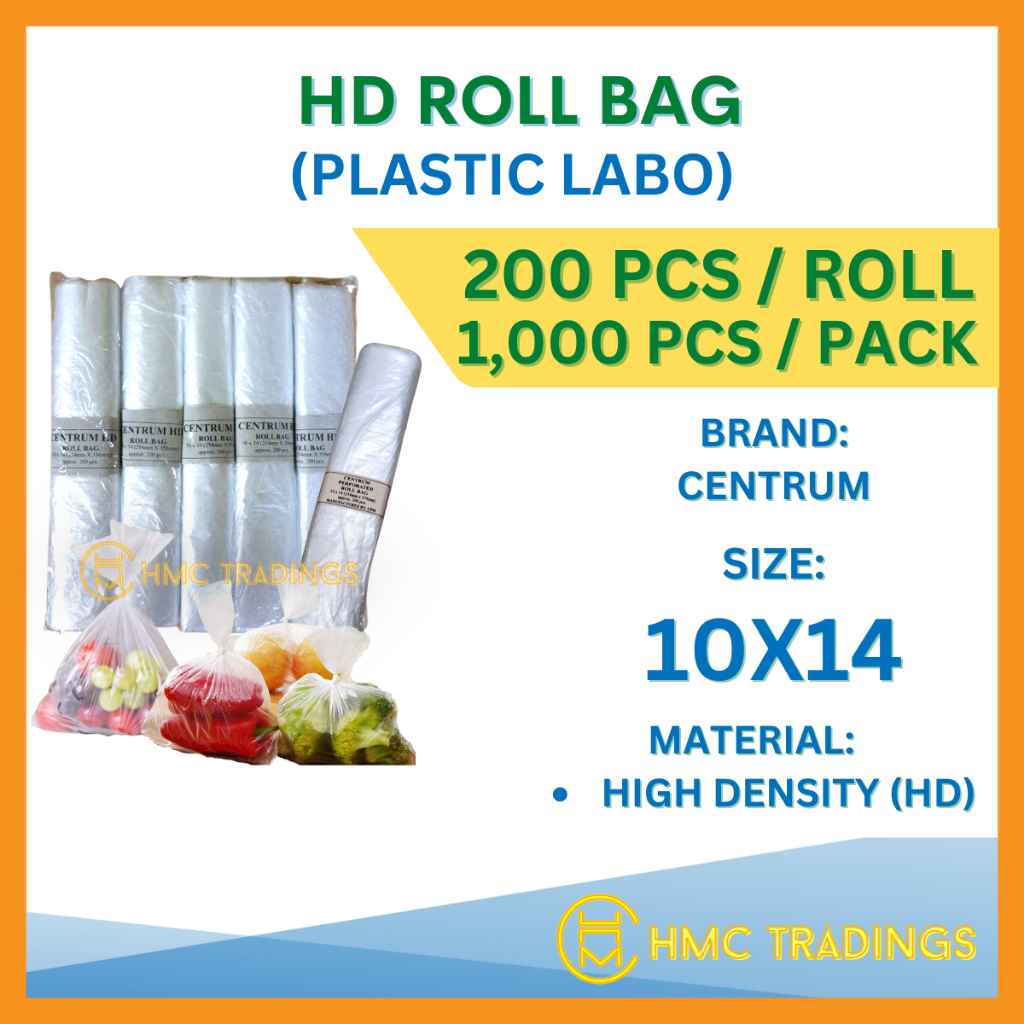 200 PCS 10X14 HD PLASTIC / PLASTIC LABO (SOLD PER ROLL) | Shopee ...