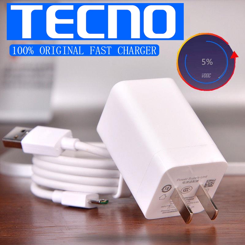 Tec Charger Original Fast Charger 15W Micro USB Cable 2IN1 Adapter Set ...