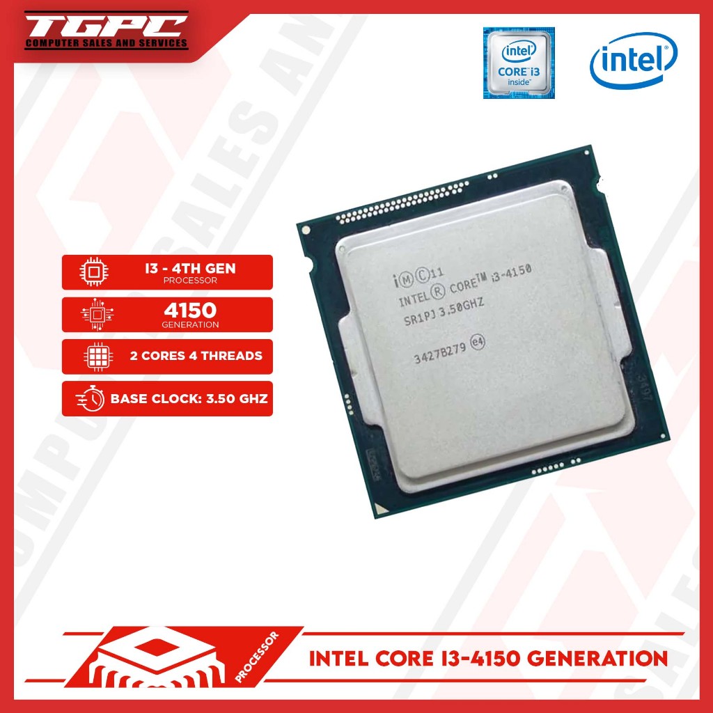 Processor - Intel Core-i3-4150, 4160, 4170 Dual-core CPU 1150 processor ...