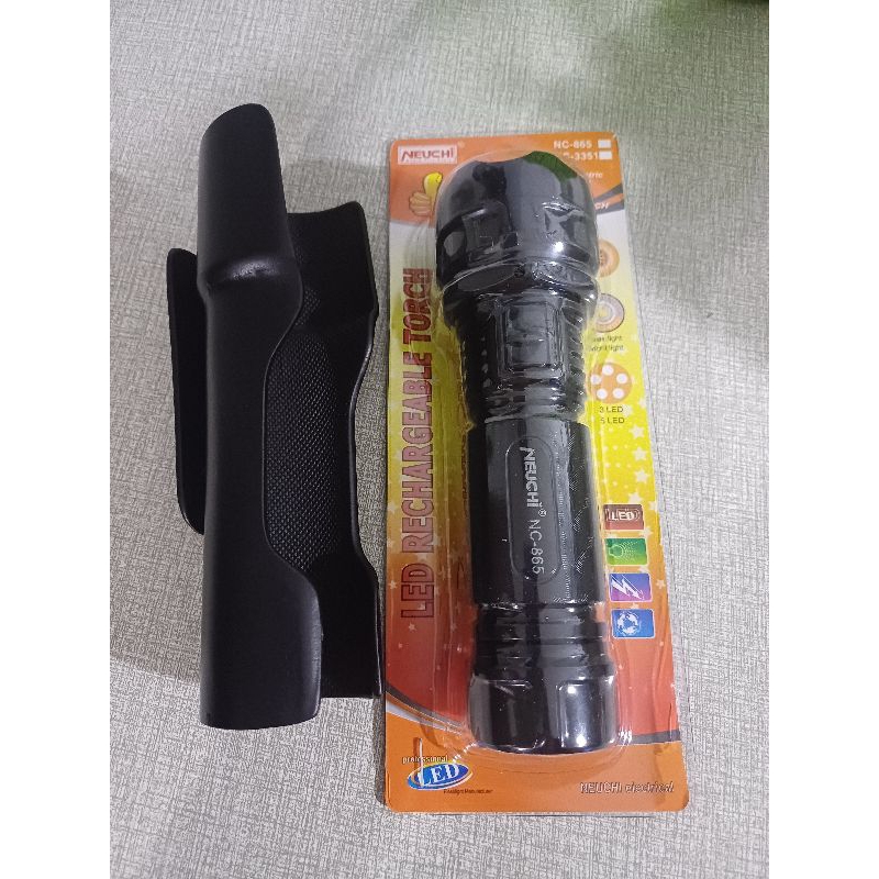 Security Guard LED Flashlight holder pvc | Shopee Philippines