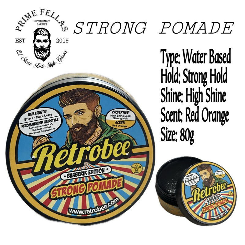 RETROBEE STRONG POMADE Water-Based 80g (LOWEST PRICE) | Shopee Philippines