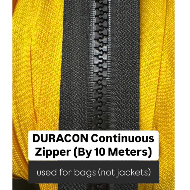 DURACON Vislon Continuous Plastic Resin Teeth Zipper and Slider for ...