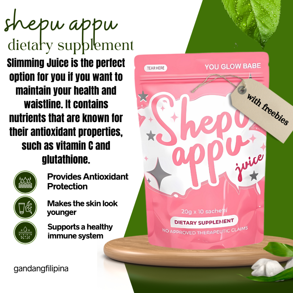 YOU GLOW, BABE Shepu Appu Slimming and Whitening Juice 10 Sachets 150g ...