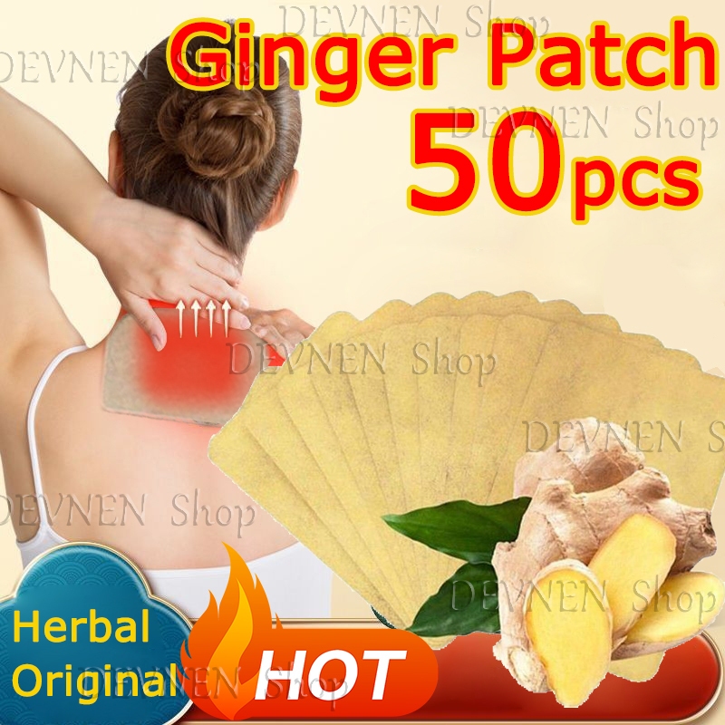 50Pcs Herbal Ginger Patch Promote Blood Circulation and Knee Neck Back ...