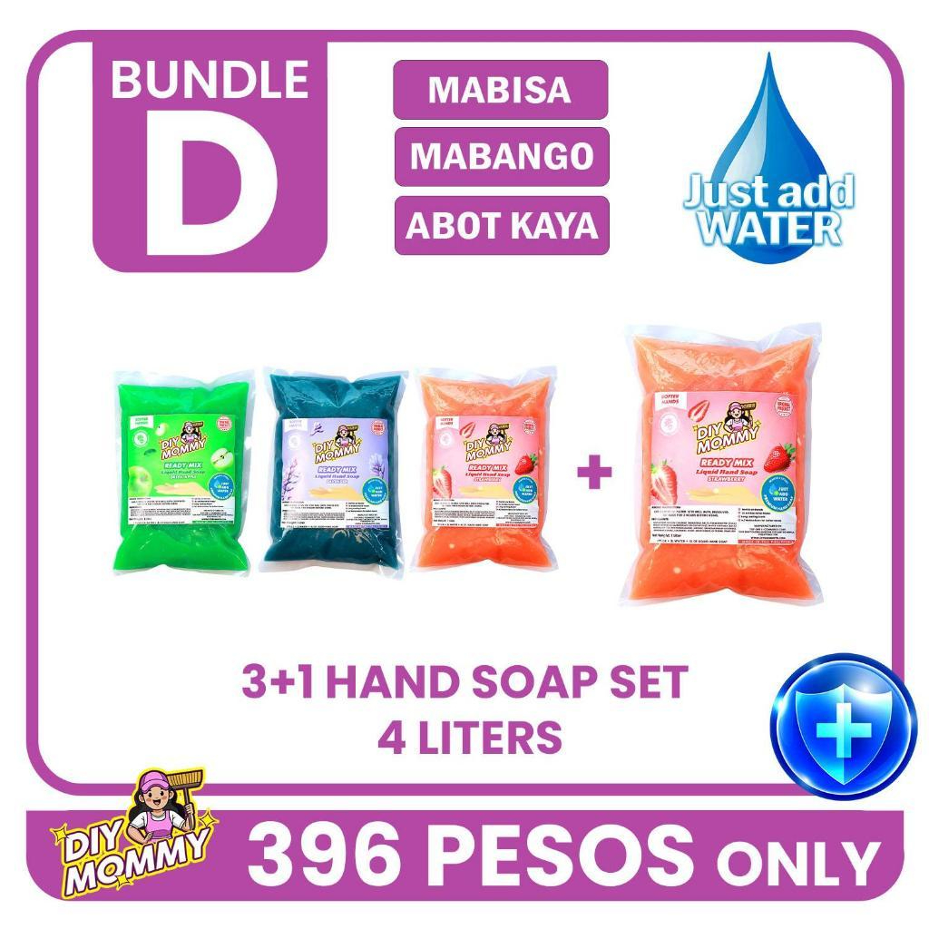 BUNDLE D: Liquid Hand Soap 4L (Green Apple, Lavender and Strawberry ...