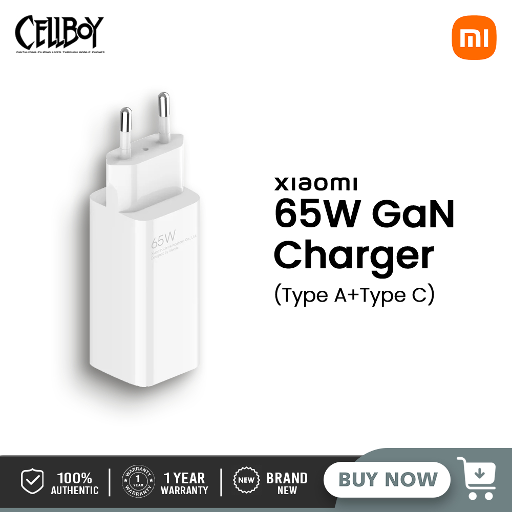 Xiaomi 65W GaN Charger (Type-A + Type-C) | Shopee Philippines