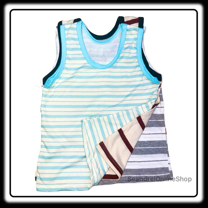 kids Sando Stripe Assorted Design For Boy 1-3 Years Old/Pambahay ...
