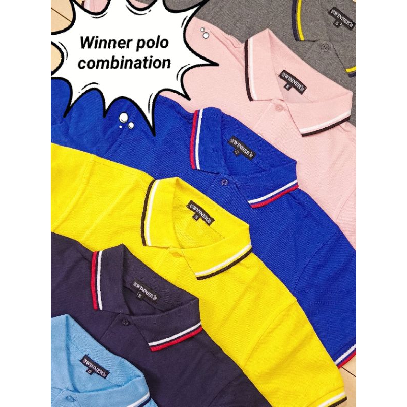 Original Winner polo combination XS to 3XL | Shopee Philippines