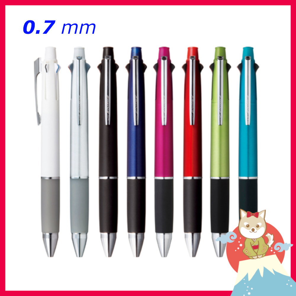 Mitsubishi Uni Jetstream Multi-Function 4&1 Pen 0.7mm 8 Colors ...