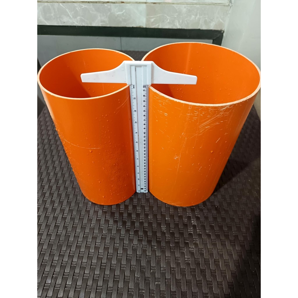 (SOLD PER 1 FT / 12 INCH) BIOPIPE PVC ORANGE PIPE SIZE 6" AND 8" INCH | S-600 MAKAPAL | Shopee ...