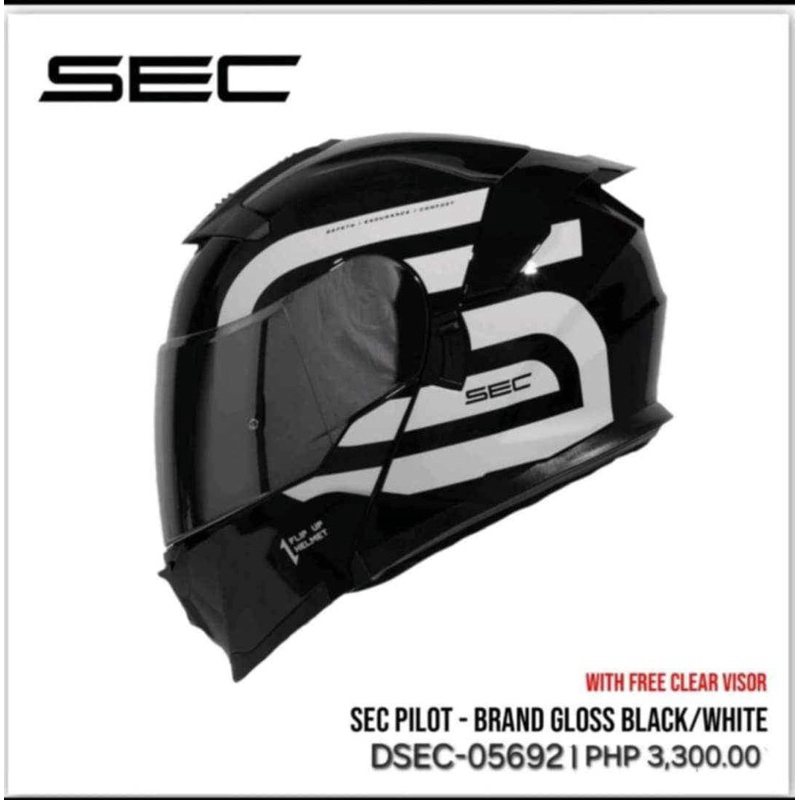 SEC PILOT - BRAND GLOSS BLACK/WHITE | Shopee Philippines