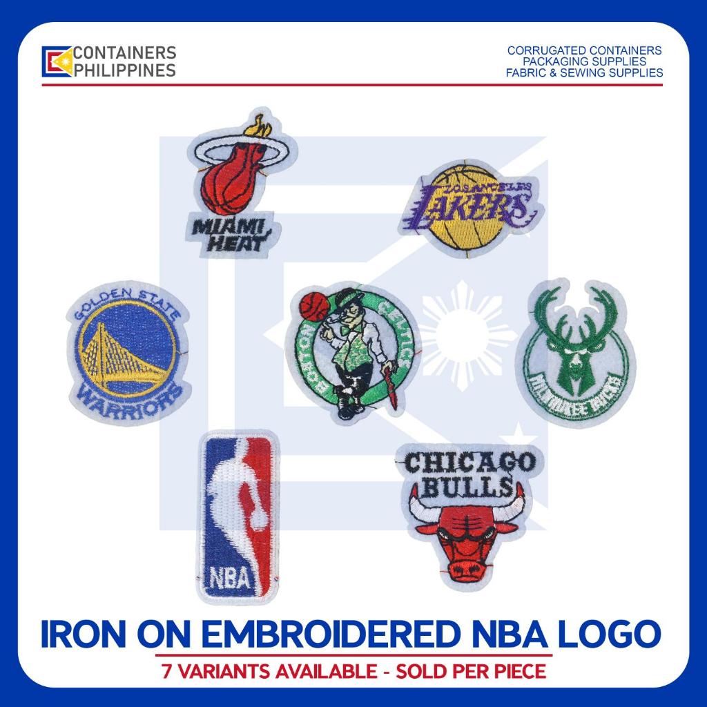 CONTAINERS.PH Iron On Embroidered NBA Patch ( Per Piece ) | Shopee ...