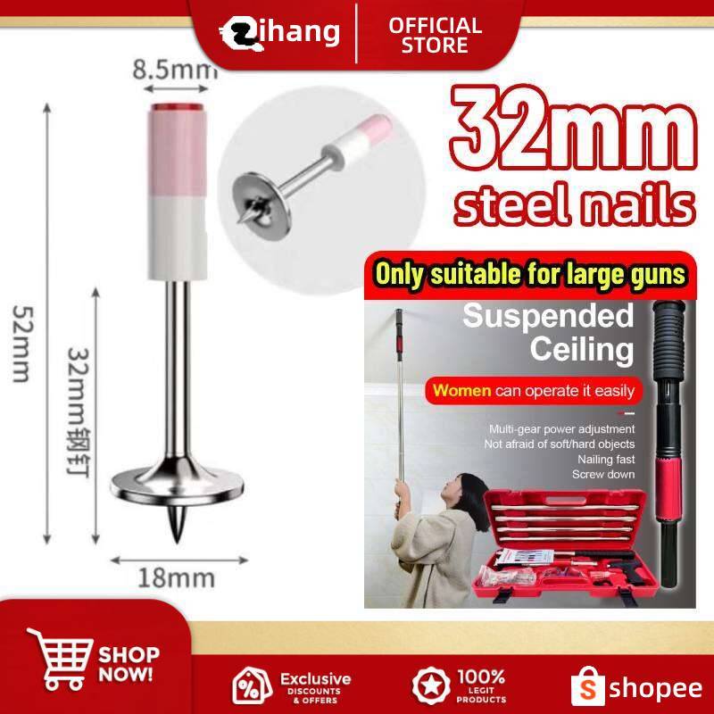 100PCS Steel Nail Gun Rivet Gun Bullet Nail Gun Concrete Fire Nail Gun ...