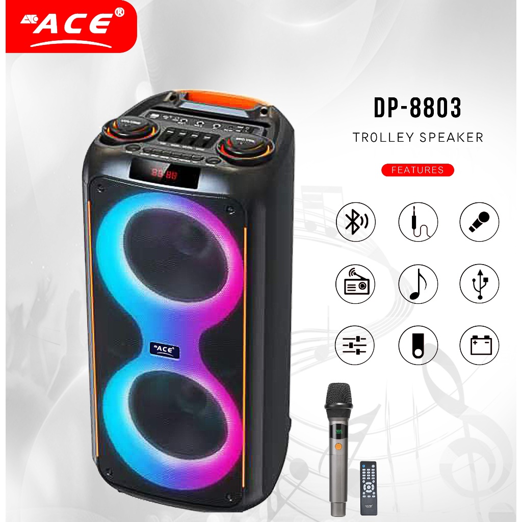ACE DP-8803 Portable Bluetooth Speaker | Shopee Philippines