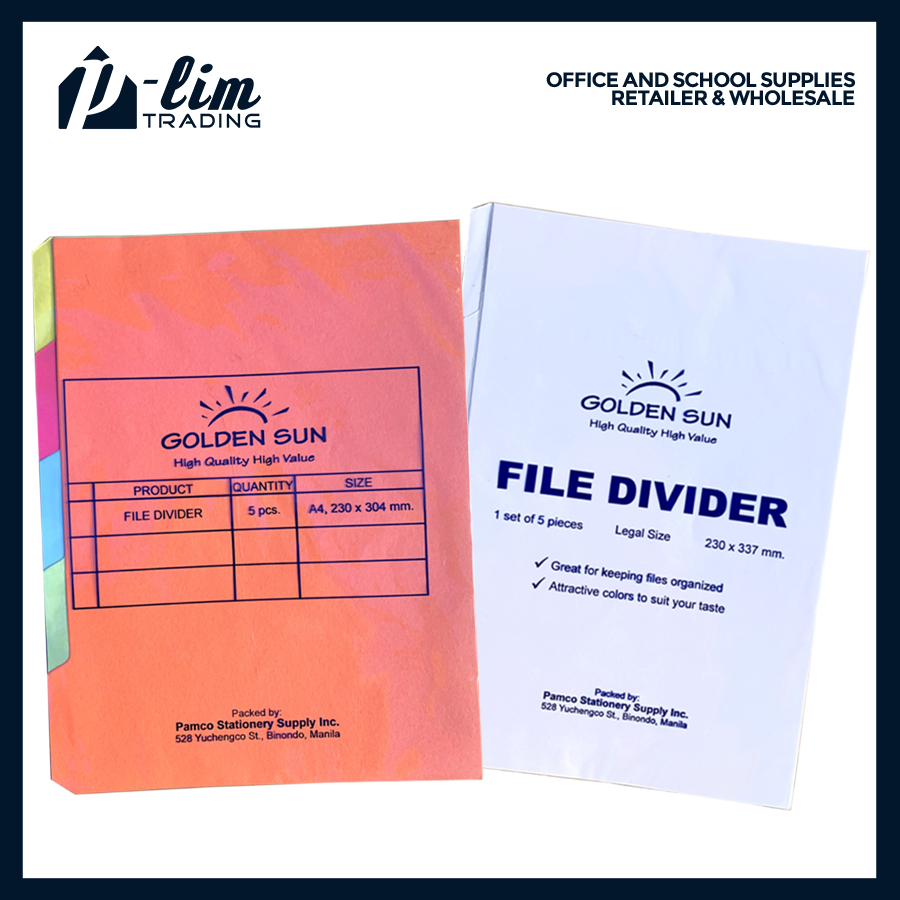 Golden Sun File Divider 5PCS/PACK | Shopee Philippines
