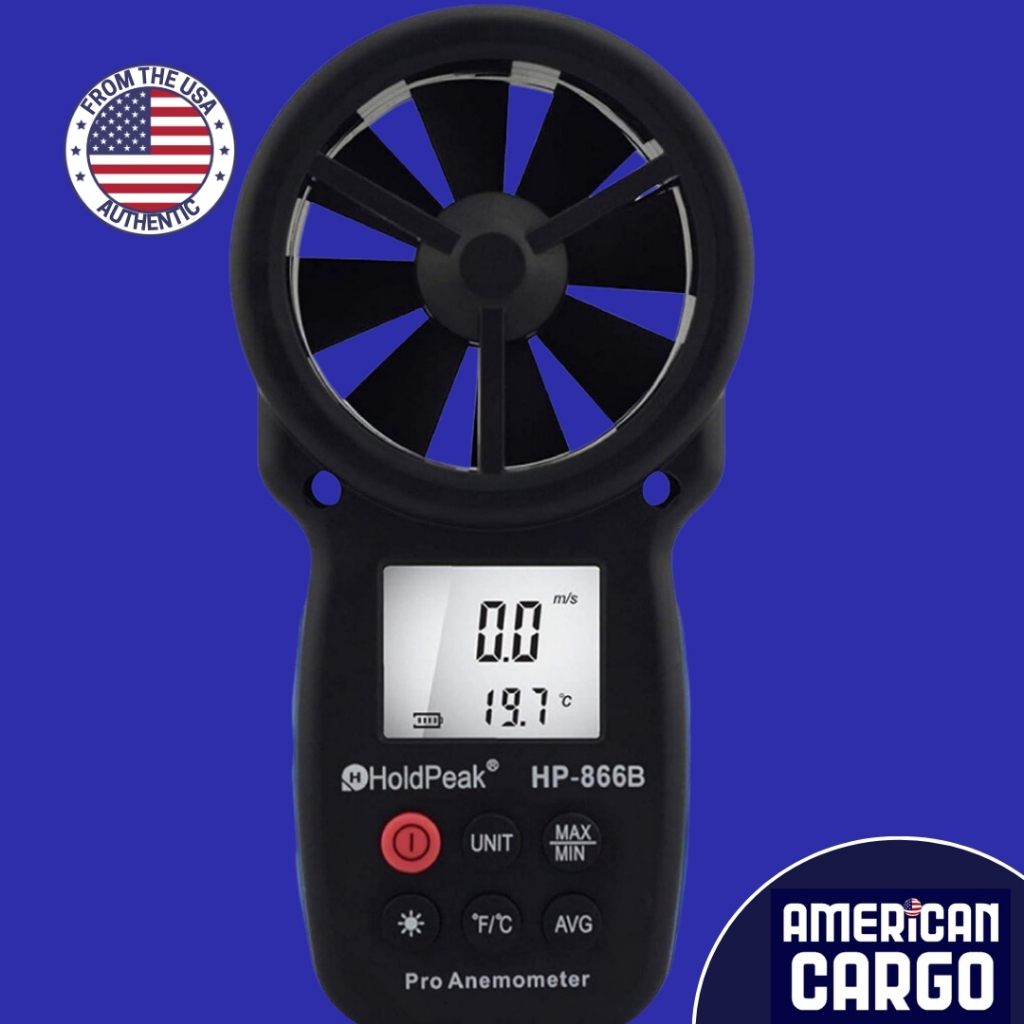 HOLDPEAK 866B Anemometer: Handheld Wind Speed Meter for Easy Use ...