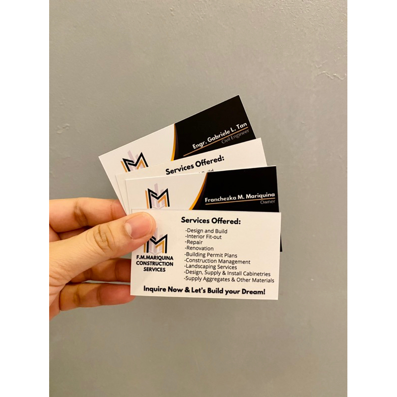 Calling card printing (55pcs) | Shopee Philippines