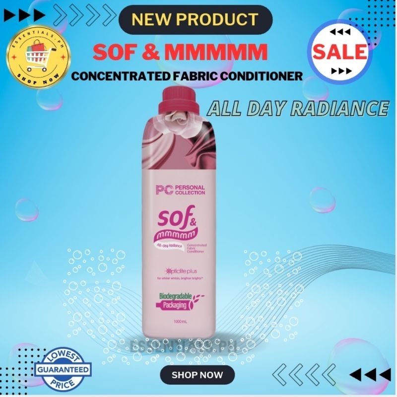 SOF ALL DAY RADIANCE CONCENTRATED FABRIC CONDITIONER 1000ML | Shopee ...