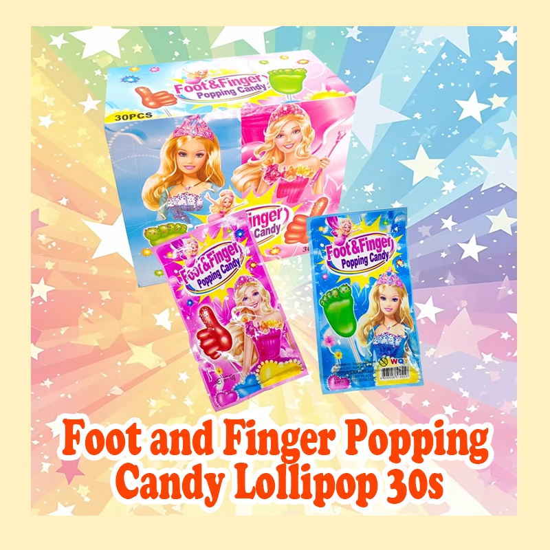 Foot and Finger Popping Candy Lollipop 30s | Shopee Philippines
