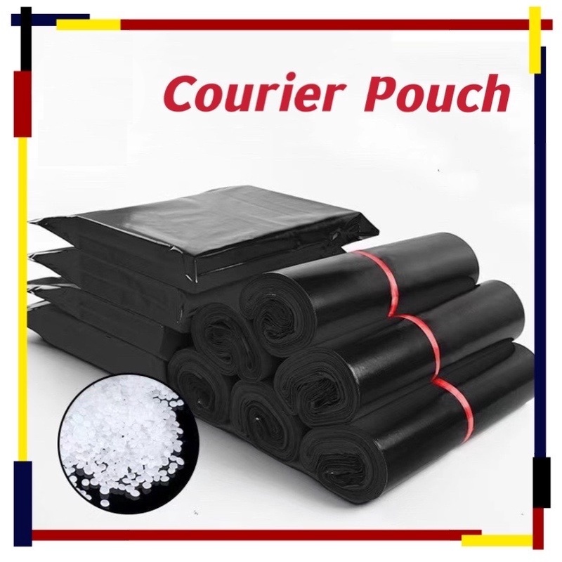 Let‘sPack 100pcs black courier pouch express pouch Parcel Pouch ...