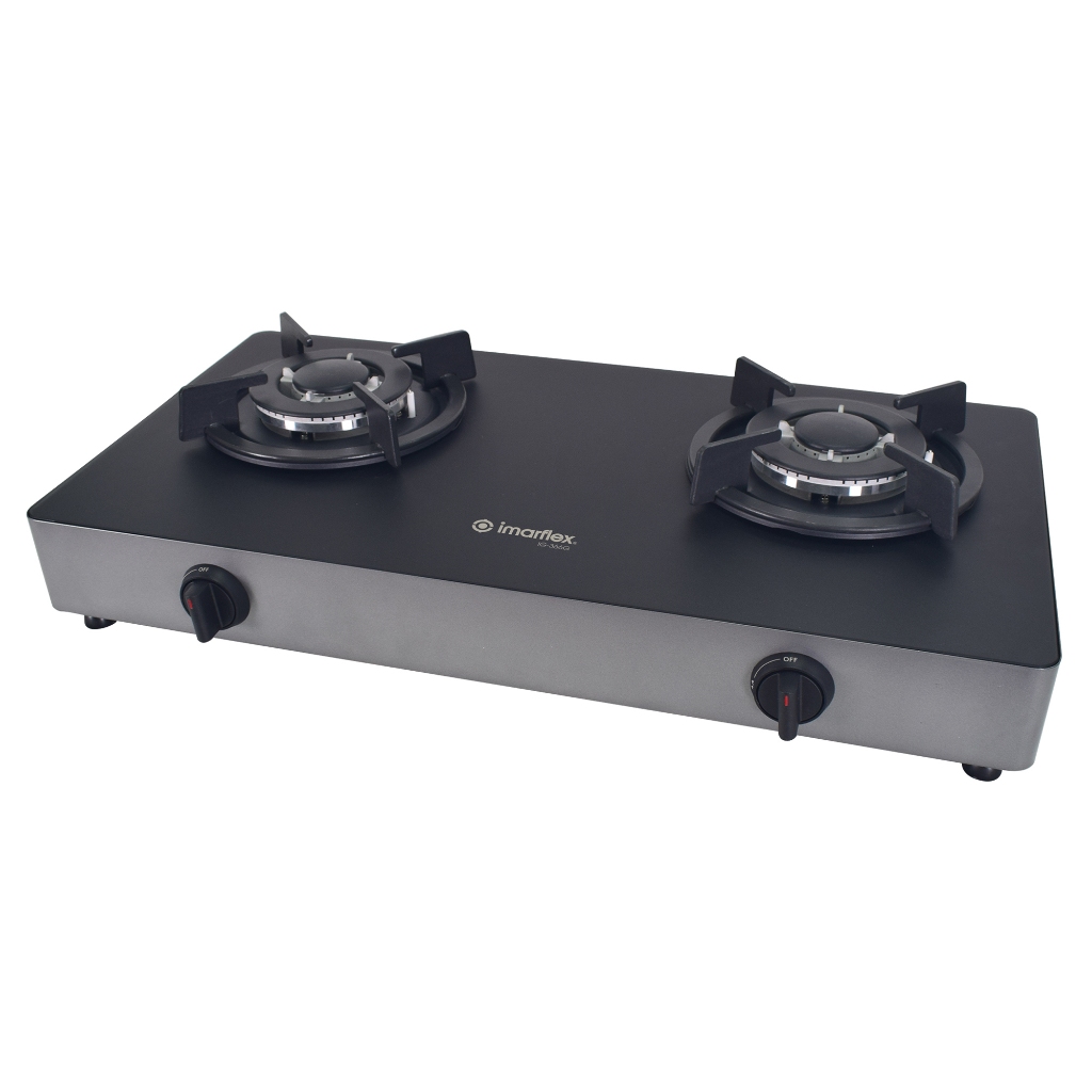 Imarflex Gas Stove Twin Burner IG-366G | Shopee Philippines