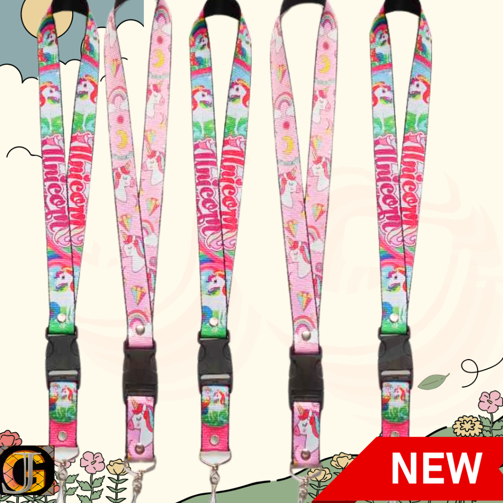 jg Cute Unicorn Styles Id Lace Lanyards Kids Sling Gift item | Shopee ...
