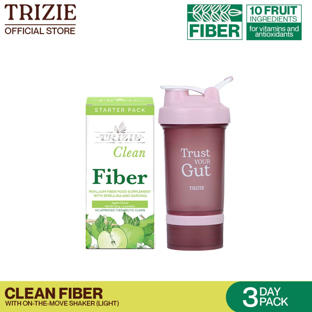 TRIZIE Clean Fiber and Shaker Bundle [3-day and 7-day] | Shopee Philippines