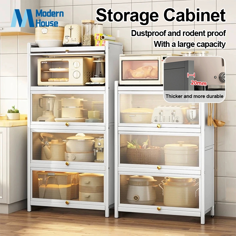 Kitchen Carbon Steel Dustproof Storage Cabinet For Multi-function ...