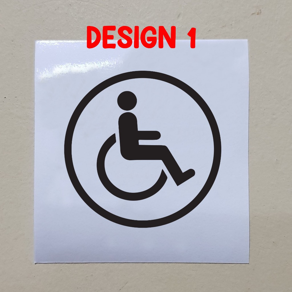 PWD Sticker logo circle, vinyl cutout sticker | Shopee Philippines