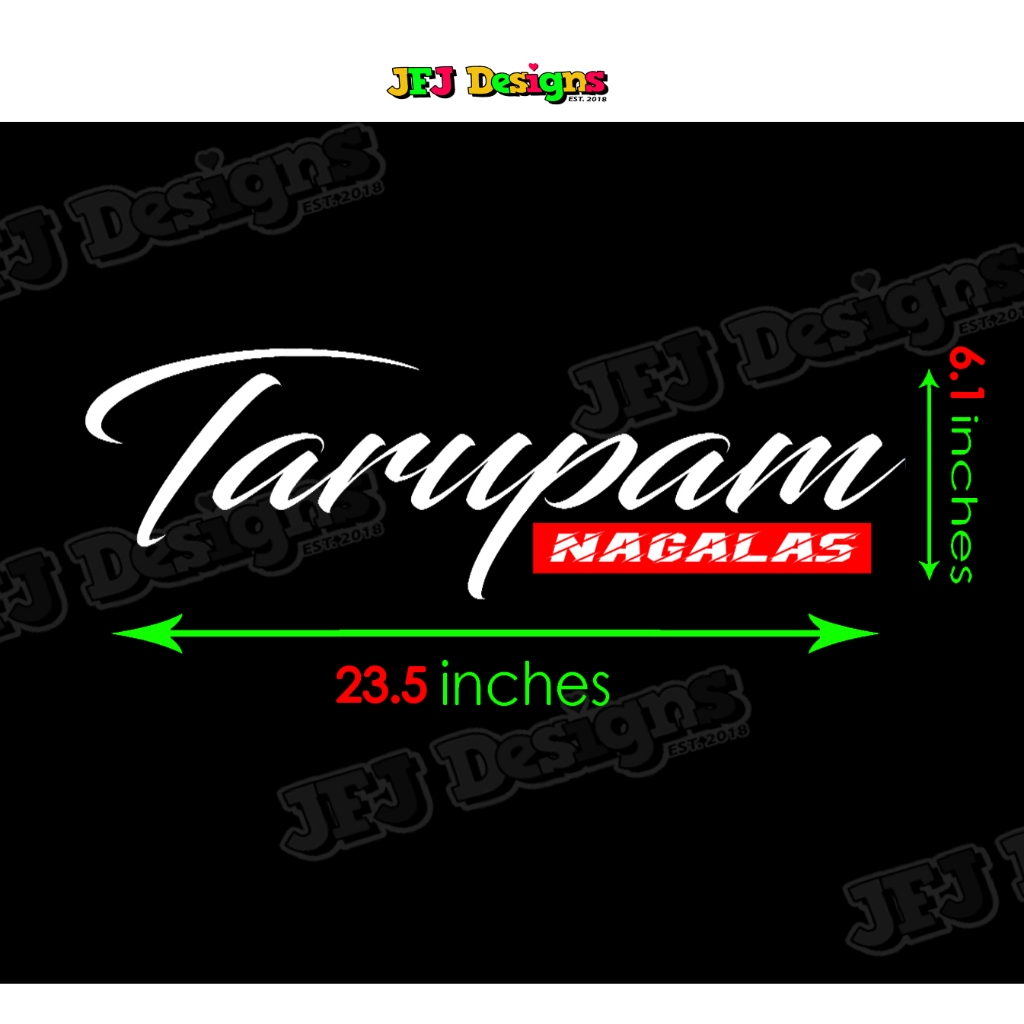 TARUPAM NAGALAS ilocano word 23.5x6 inches | Shopee Philippines
