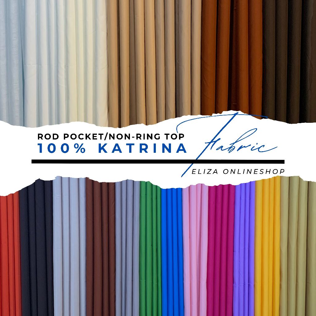 Non-Ring 6 ft to 7 ft Height Windows – 100% US Katrina Fabric Aesthetic ...
